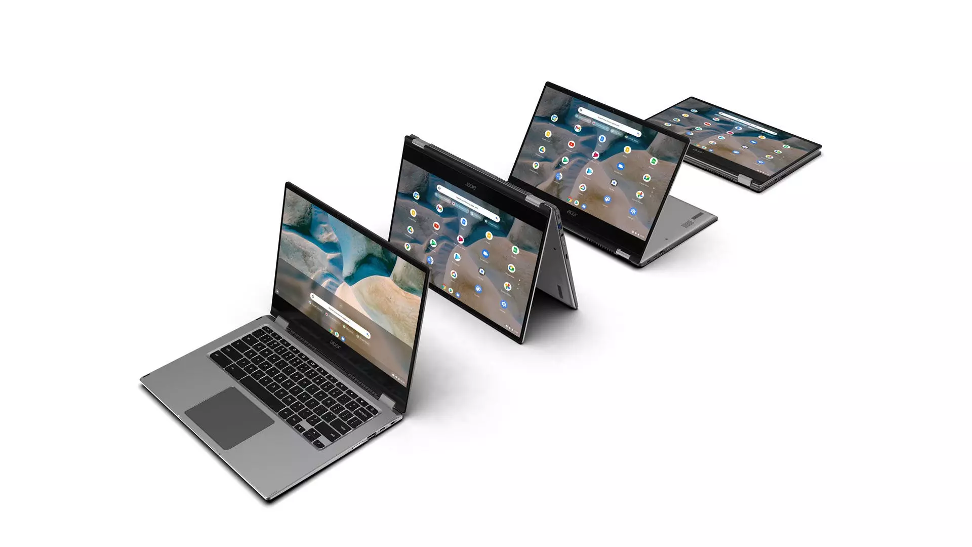 Chromebook-a Nû ya Acer Spin 514 Di AMD-ê de tevdigere
