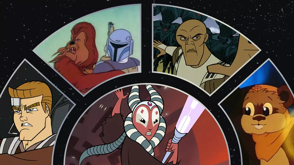 Star Wars -hahmoja eri sarjakuvista.