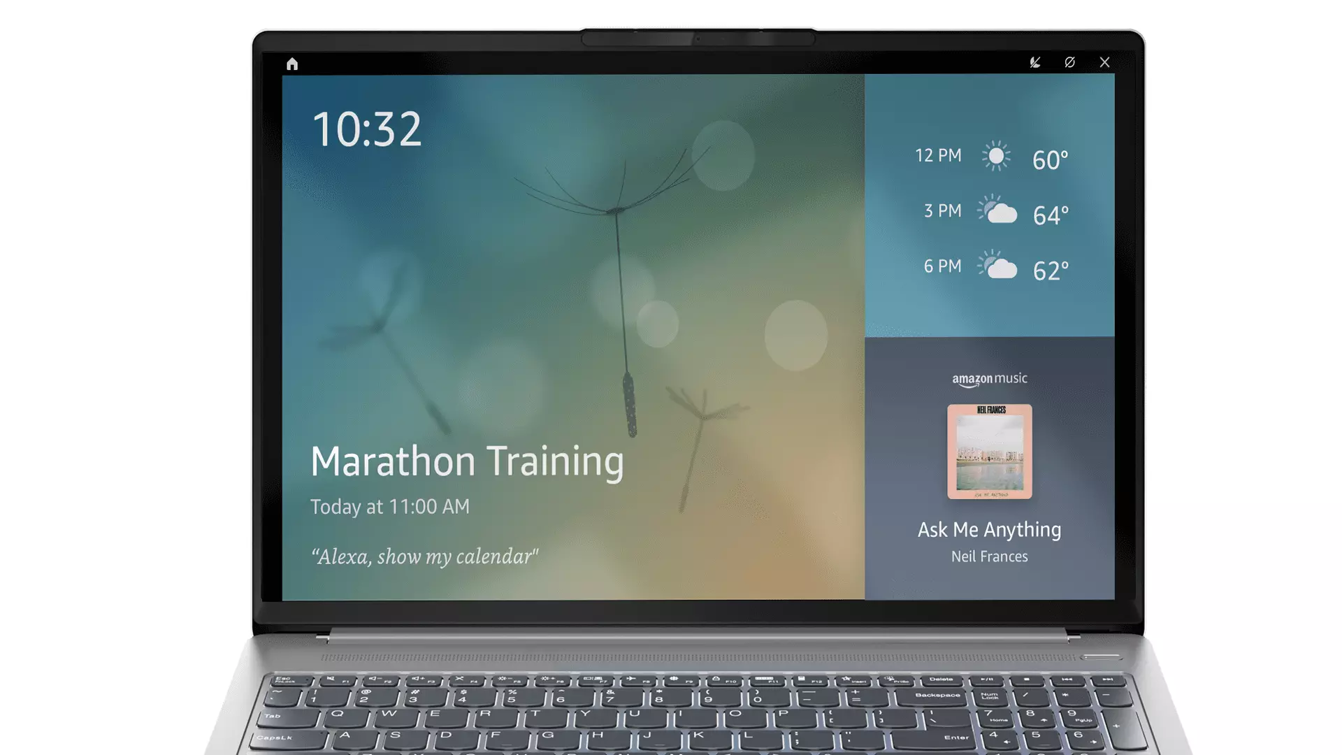 इको शो मोड कुछ लेनोवो लैपटॉप को एलेक्सा स्मार्ट डिस्प्ले में बदल देता है