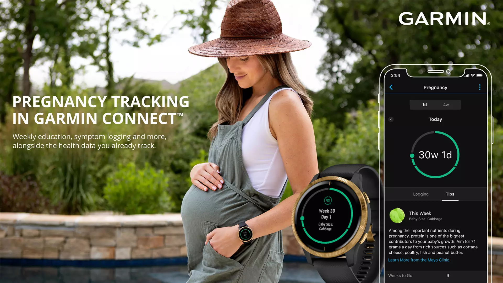 Schwangerschafts-Tracking kommt zu Garmin-Uhren
