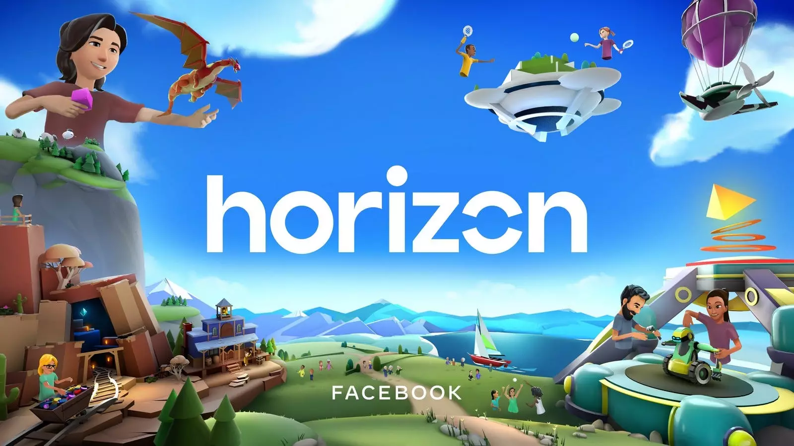 La VR-Mondo de Facebook, 'Horizon,' Eniras Beta Kun Invita Peto-Sistemo