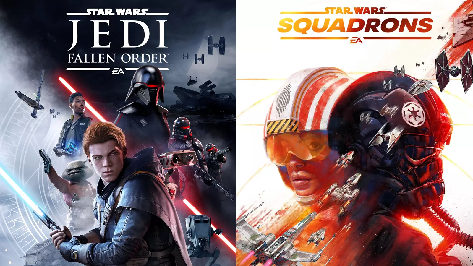Star Wars Jedi: Fallen Order en Star Wars: Squadrons videogamekunst