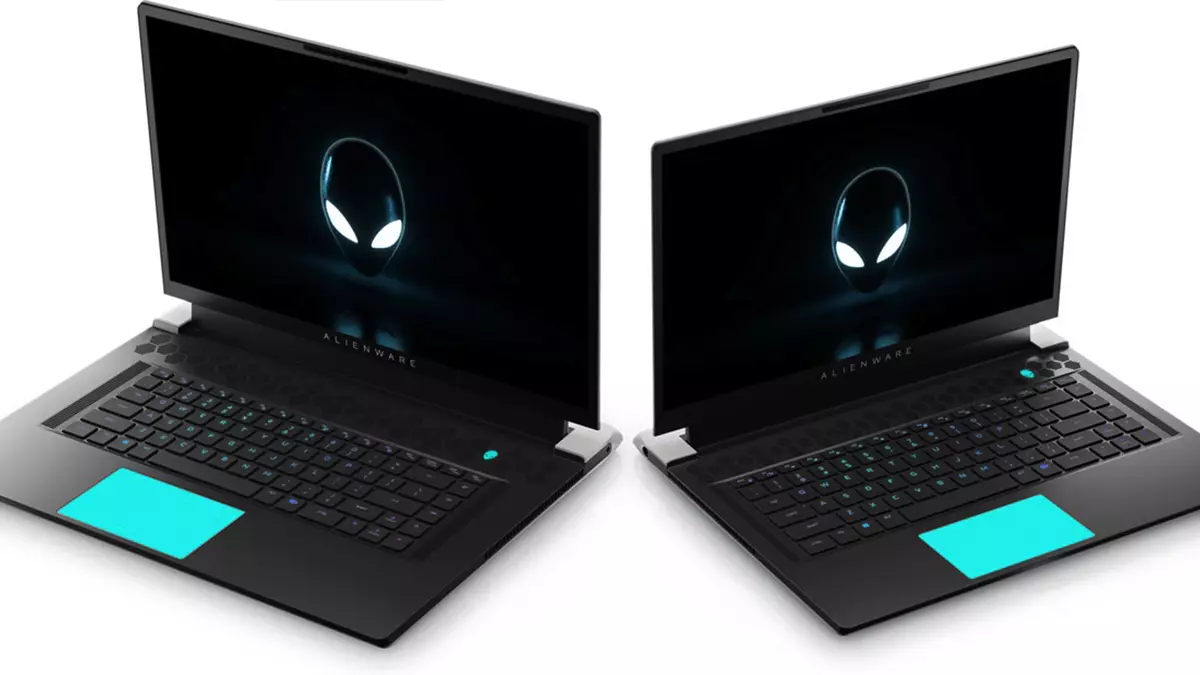 Alienware x15 a x17 s LED trackpady.