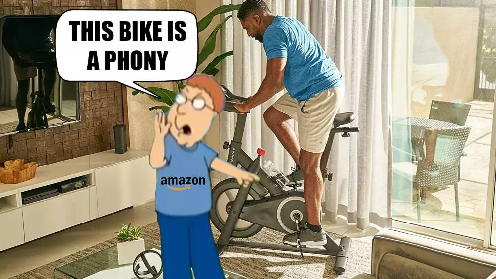 Amazon анын Эшелондун "Прайм" көнүгүү велосипедине эч кандай тиешеси жок экенин айтты