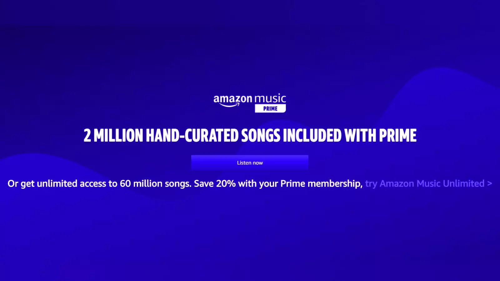 „Amazon Music Prime“.
