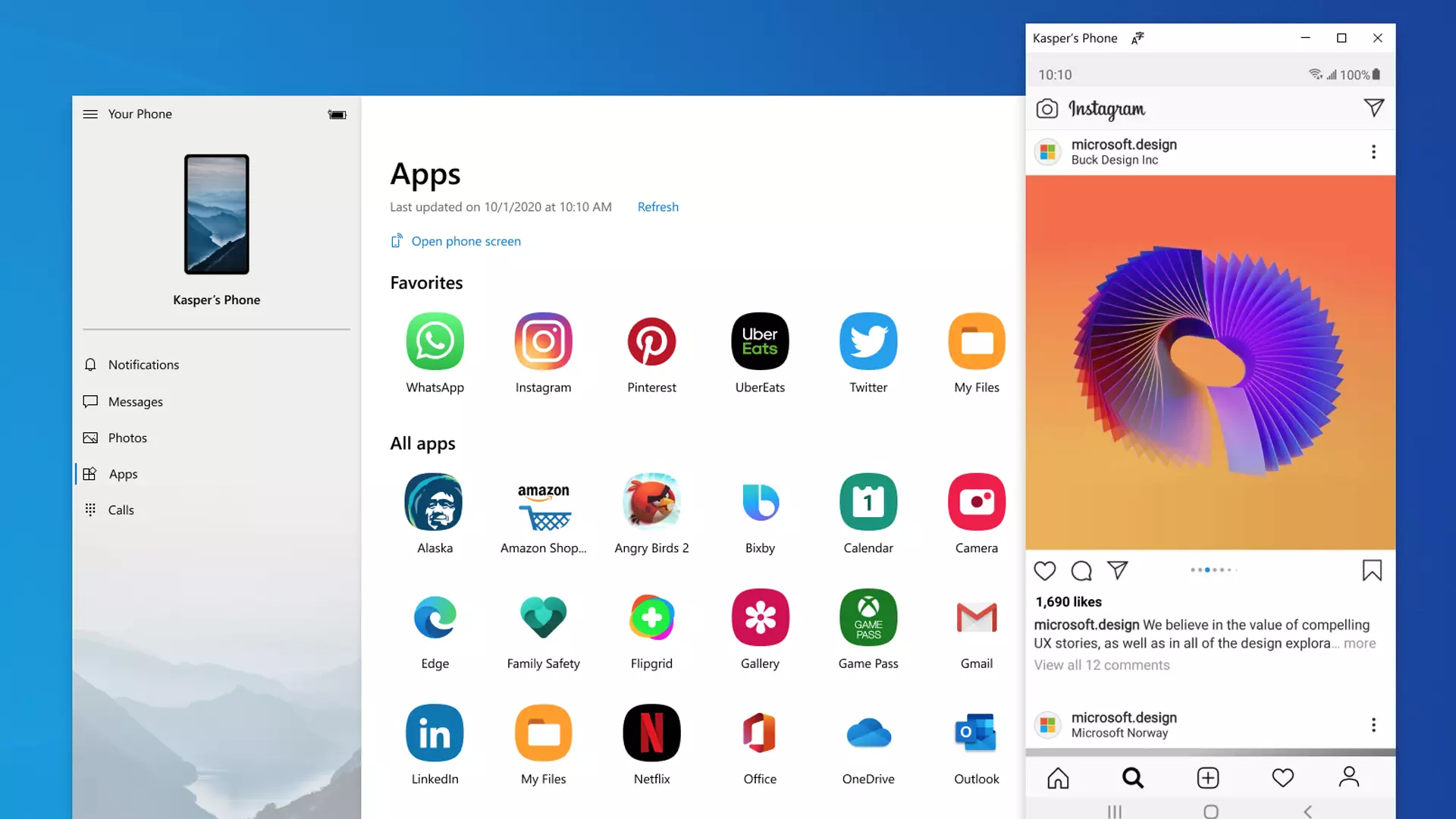 Android App Streaming нь бүх Windows 10 компьютерт ирдэг