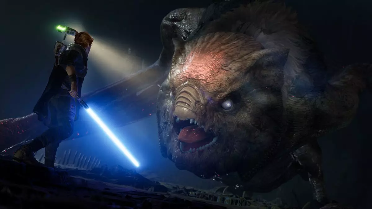 Jedi: Fallen Order-Cal luta contra um morcego gigante