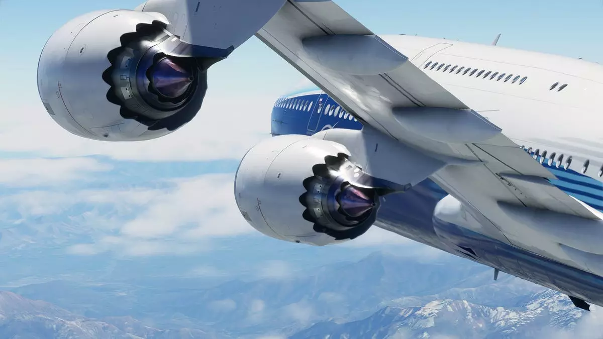'n 747-vliegtuig in Microsoft 'Flight Simulator'