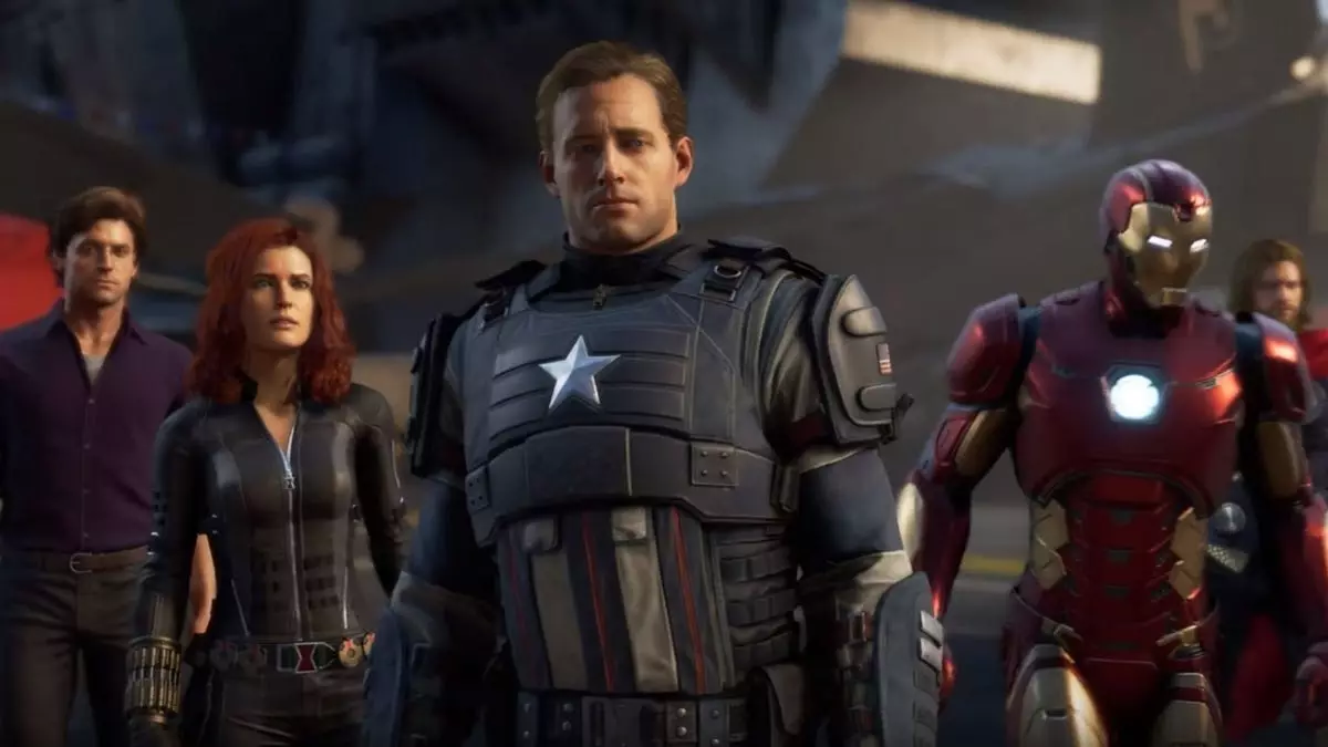 Watak Avengers kelihatan sedih.