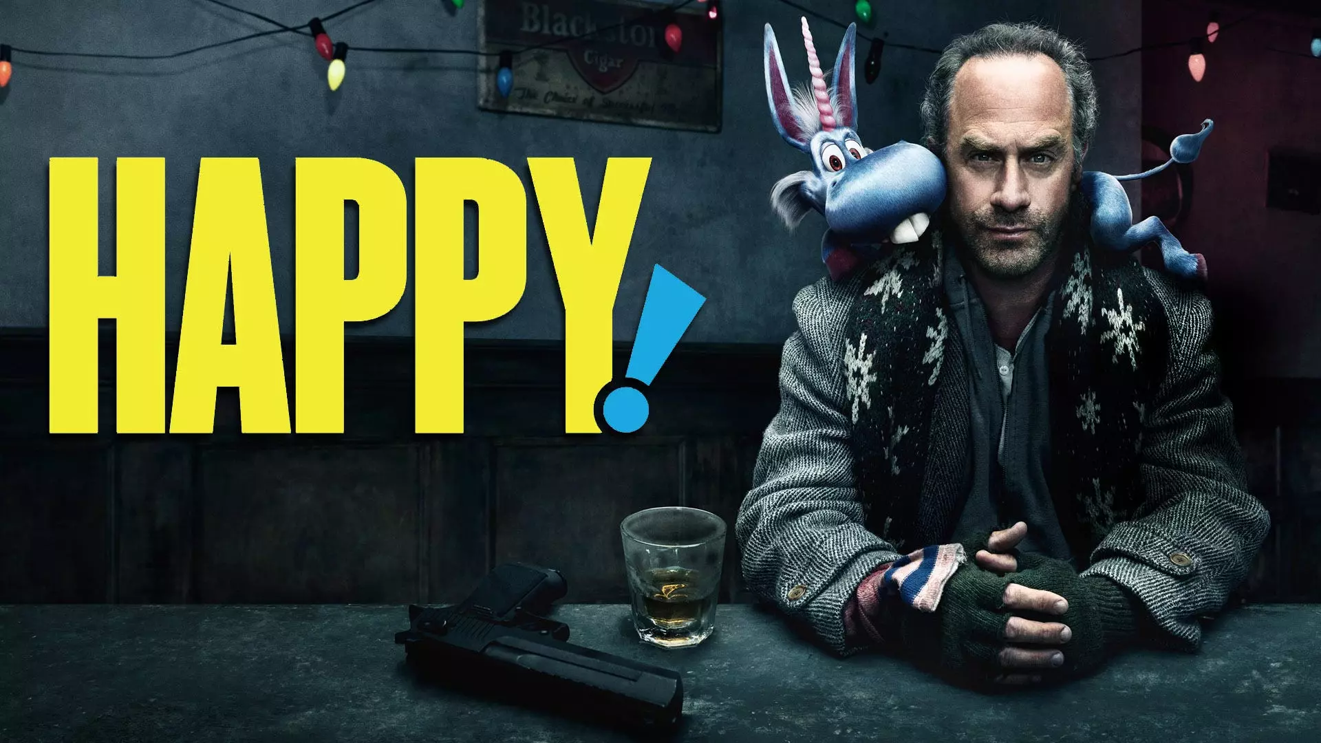 Wat wy sjogge: 'Happy!' is lykas 'Roger Rabbit' op Candy Cane-flavored Meth