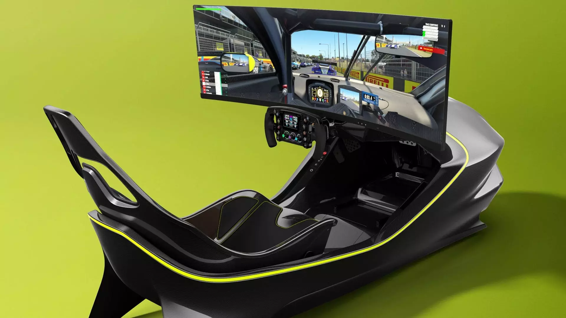 Simulator-ka rasmiga ah ee Aston Martin Race Car Simulator wuxuu noqon karaa adiga kaliya 75 Grand