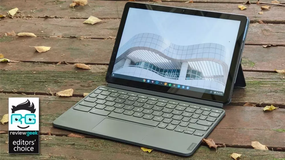 Chromebook Duet laptop módban