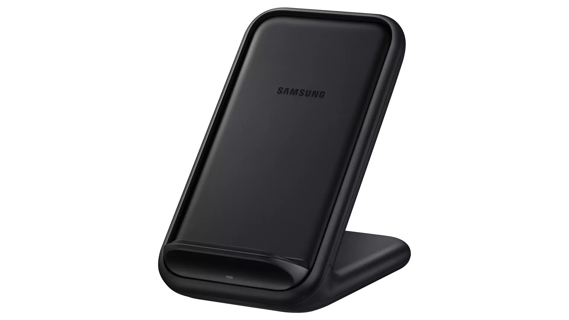 Uma foto do suporte de carregamento sem fio oficial da Samsung.