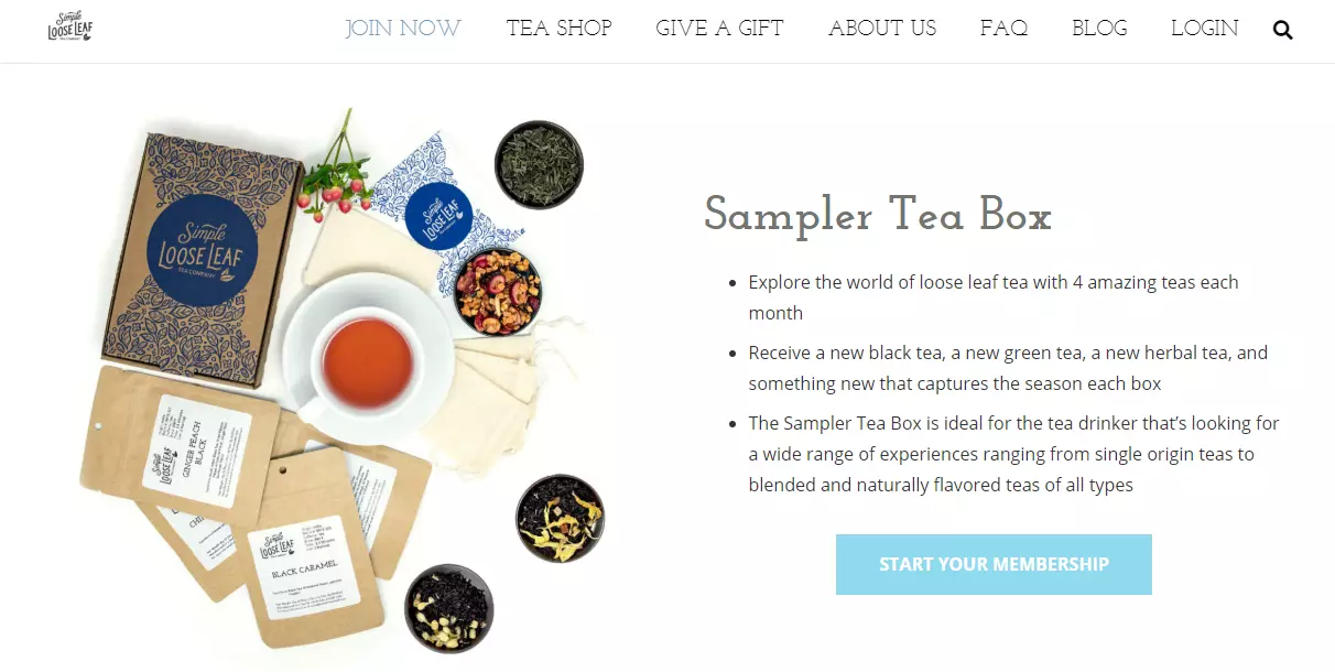 Kotak langganan teh Loose Leaf yang ringkas, daun teh bertutup uncang teh penapis teh boleh guna semula