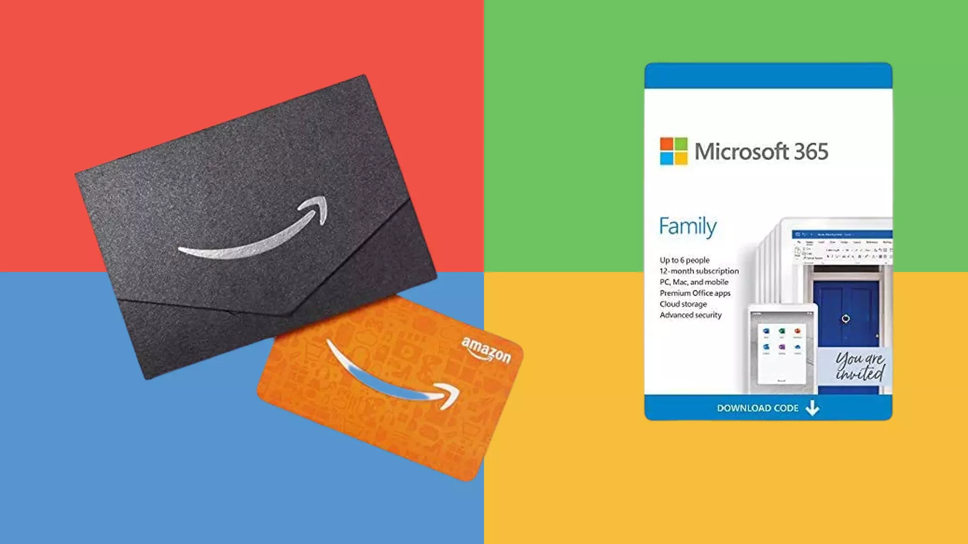 Zagotovite si brezplačno darilno kartico Amazon v vrednosti 50 USD, ko kupite eno leto Microsoft 365