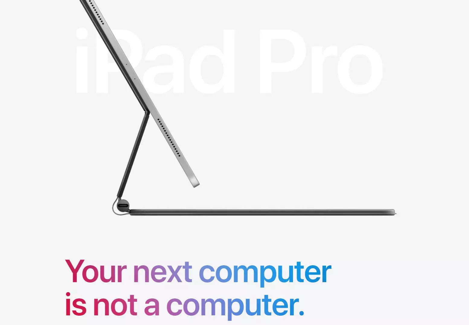 Reklama na iPad Pro