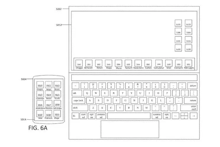Toxunma ekranlı noutbuk üçün Apple patenti.