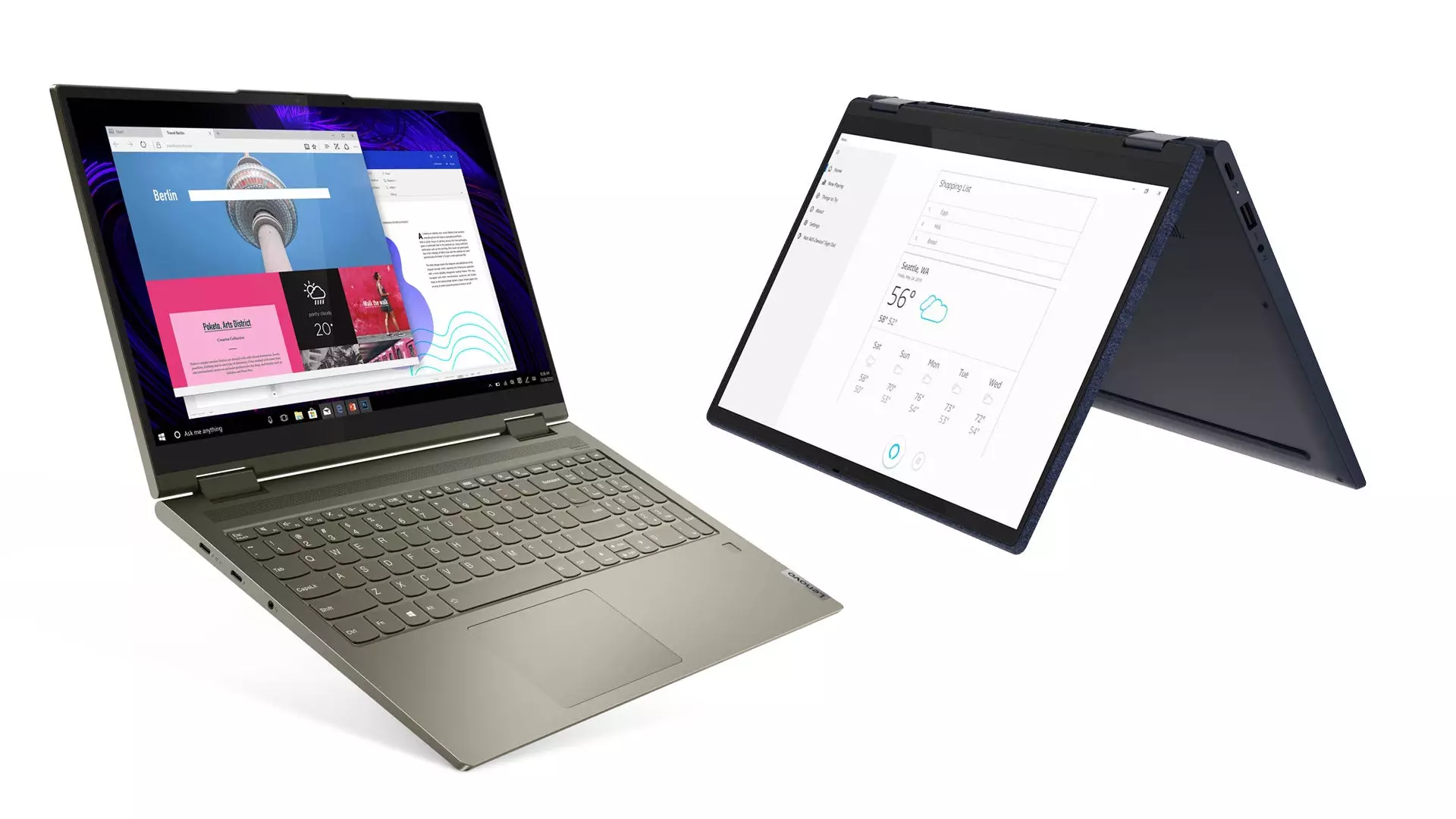 Nouvo Lenovo Yoga 6 ak Yoga 7i Laptops Vini nan AMD ak Intel Gou