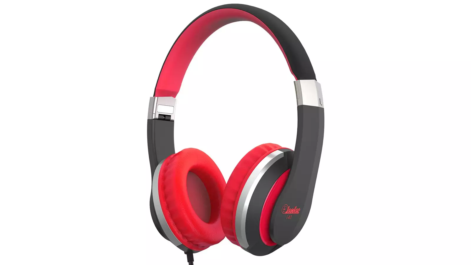 Elecder i41 黑色和红色耳机