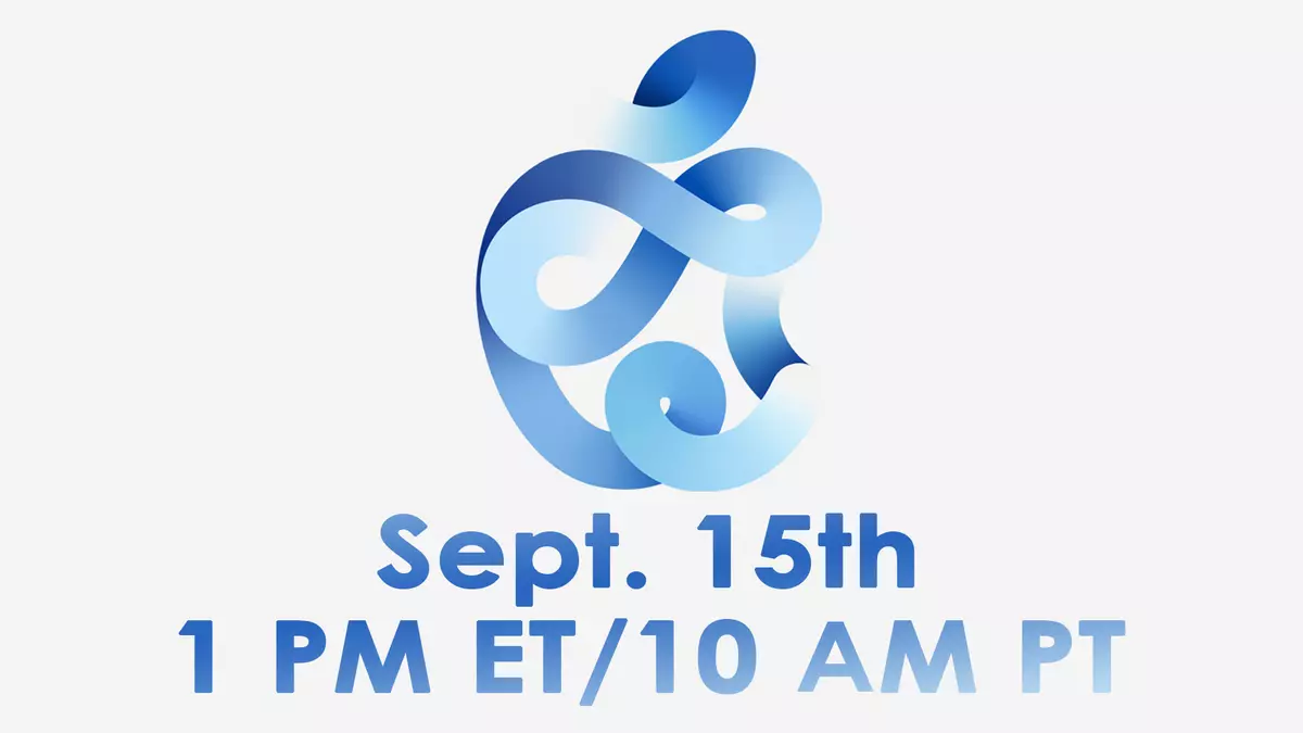 Банер за събитието на Apple на 15 септември.