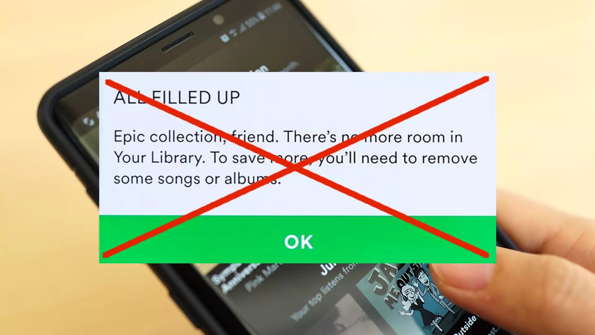 Spotify elimina el seu molest límit de biblioteca de 10.000 cançons