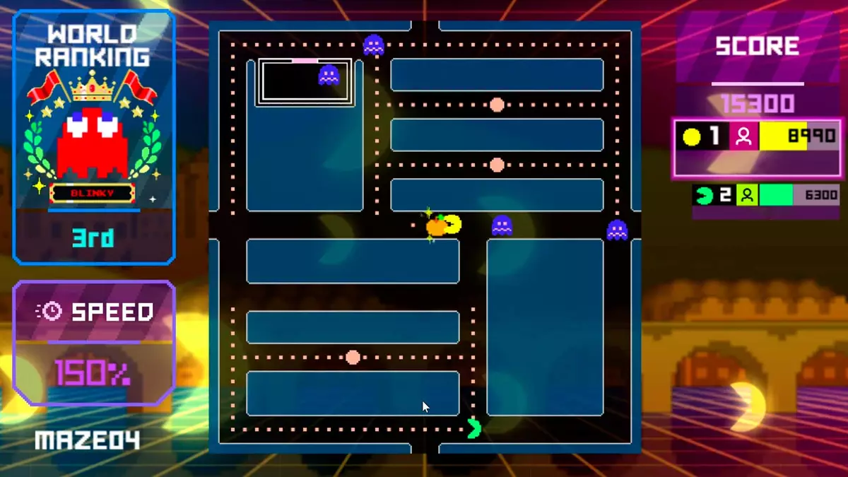 e Bild vum Pac-Man Live Studio Spill.