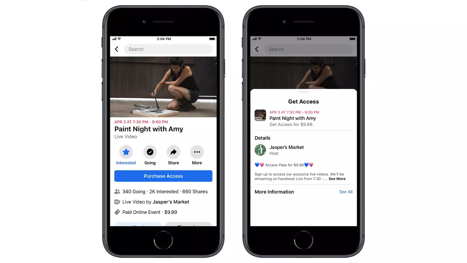 Facebook, Instagram e WhatsApp obtêm novos recursos de vídeo, incluindo taxas de entrada para eventos ao vivo