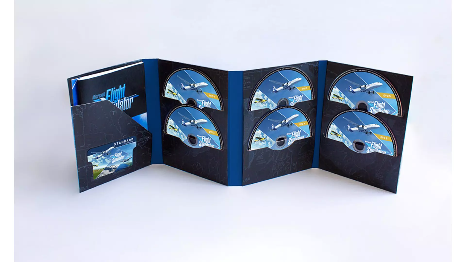 Tani mund të porosisni paraprakisht një set me 10 DVD të Microsoft Flight Simulator