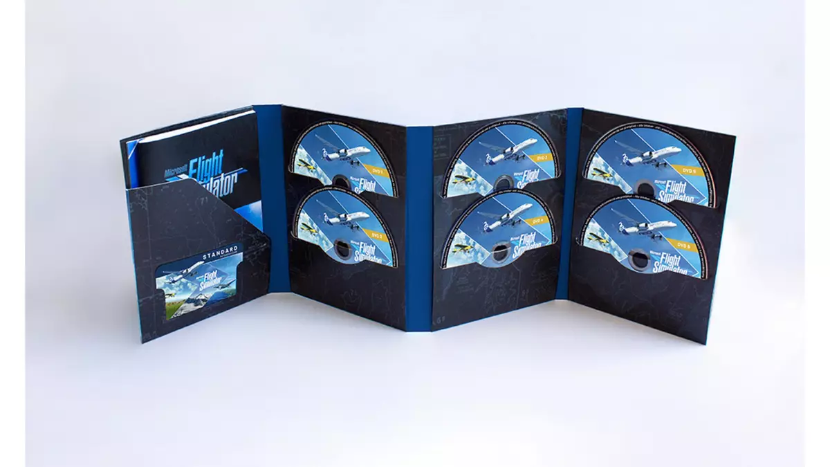 Фізічны набор DVD Microsoft Flight Simulator 10 выпушчаны праз Aerosoft