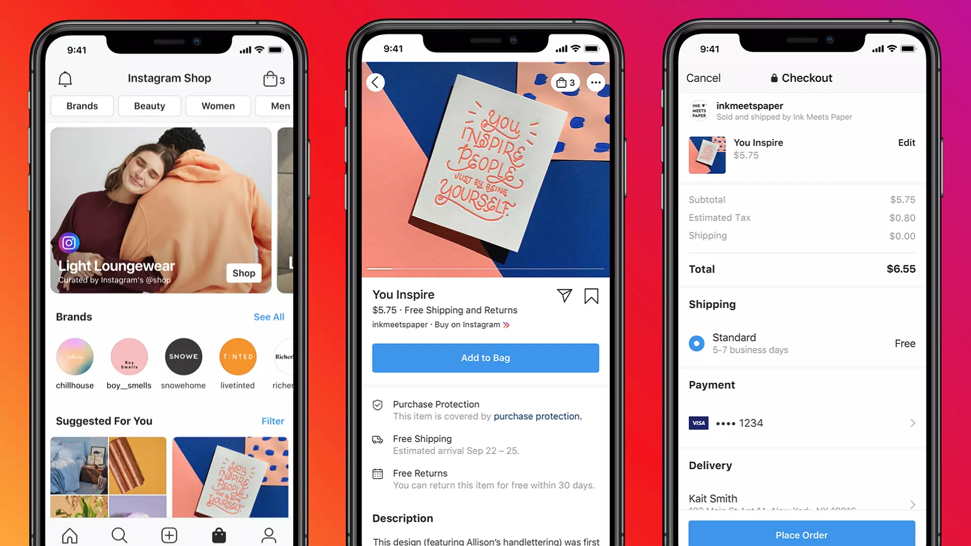 Новая страница «Магазин» в Instagram позволяет покупать товары, не выходя из приложения