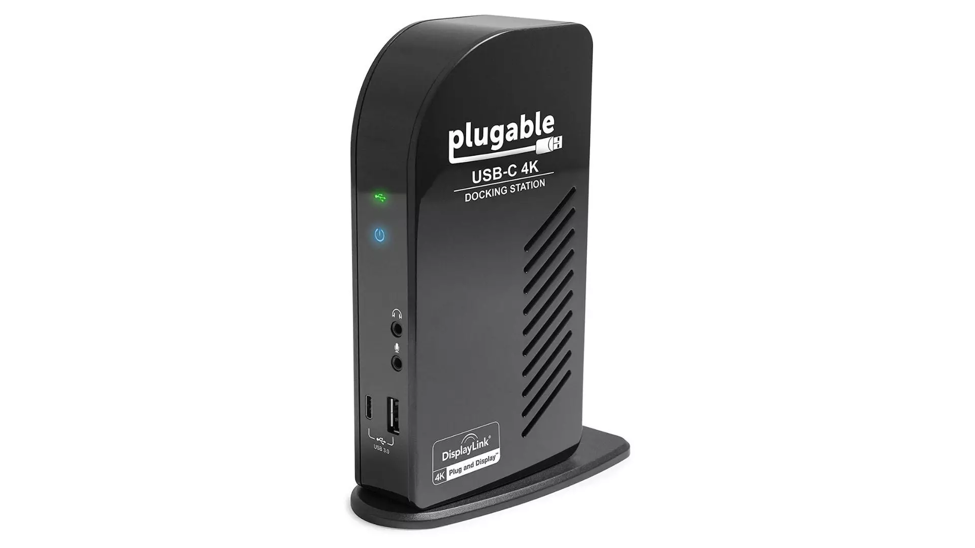 Stáisiún duála USB-C 4K in-plugáilte do ríomhaire glúine
