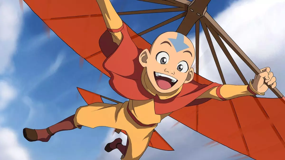 Avatar Anng voando nun kitestaff.