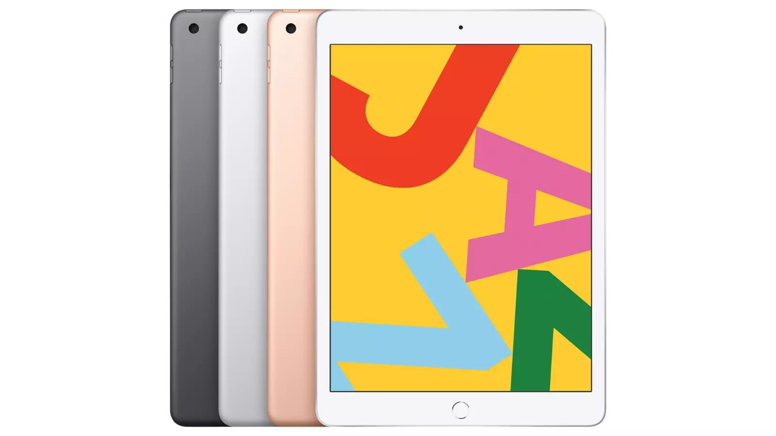 Naujausias 2019 m. „iPad“ su „Wi-Fi“ ryšiu ir 32 GB kelių spalvų saugykla