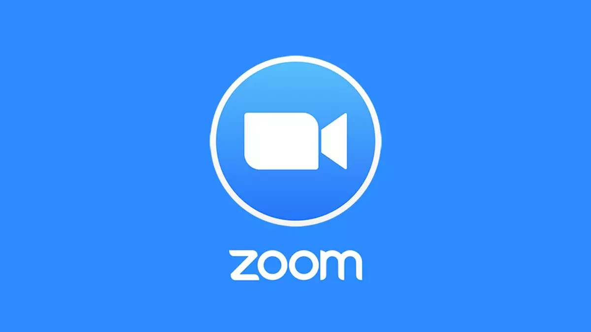 Фото логотипу Zoom.