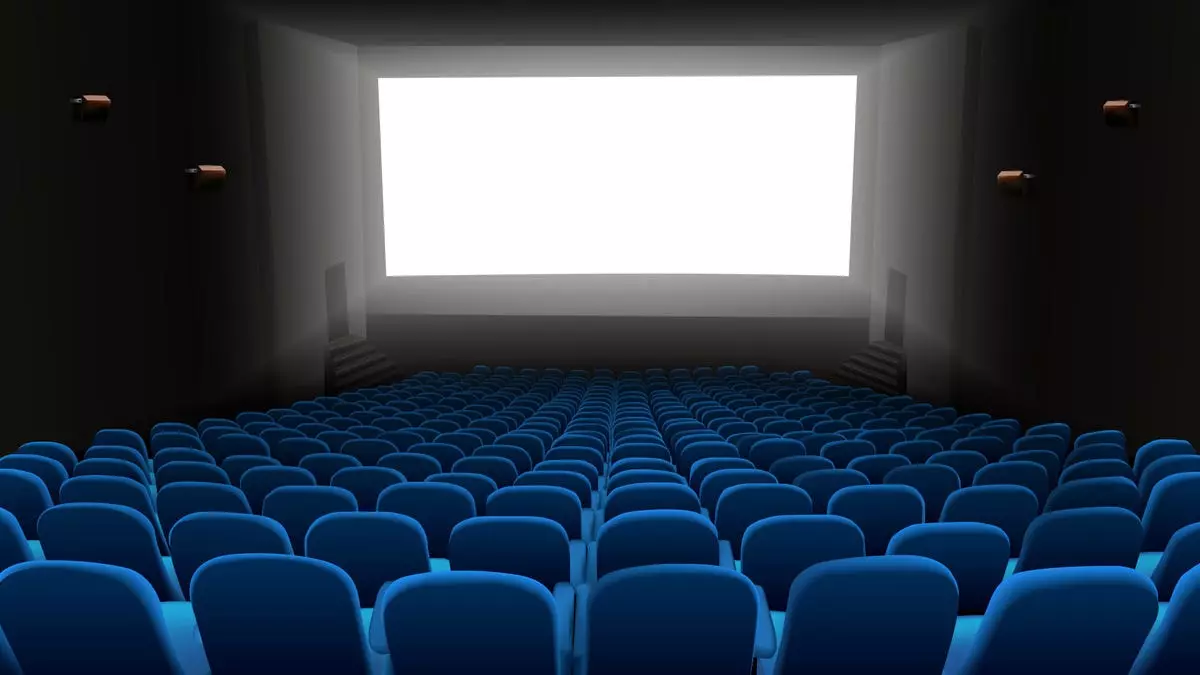 Interior de la sala de cinema