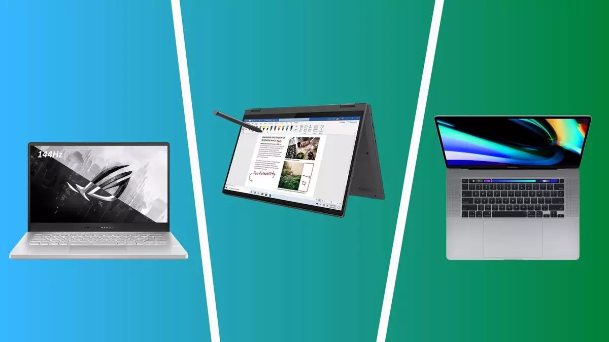 лучшие ноутбуки, включая asus rog zephyrus g14, lenovo flex 5 и apple macbook air