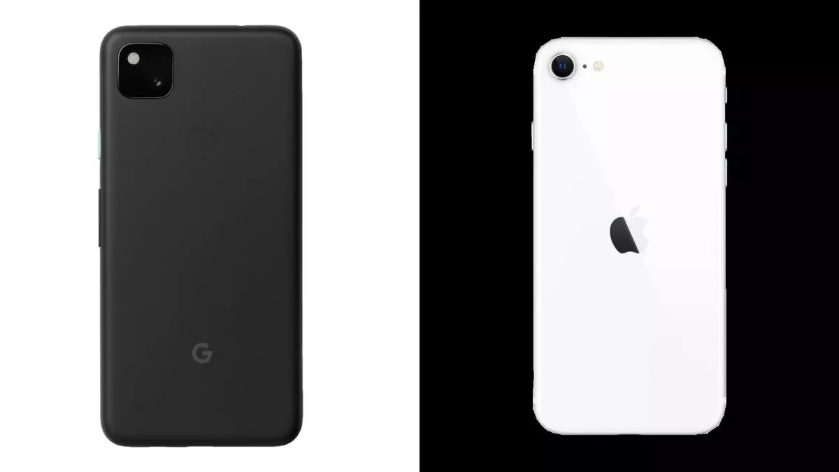 Google Pixel 4a و iPhone SE