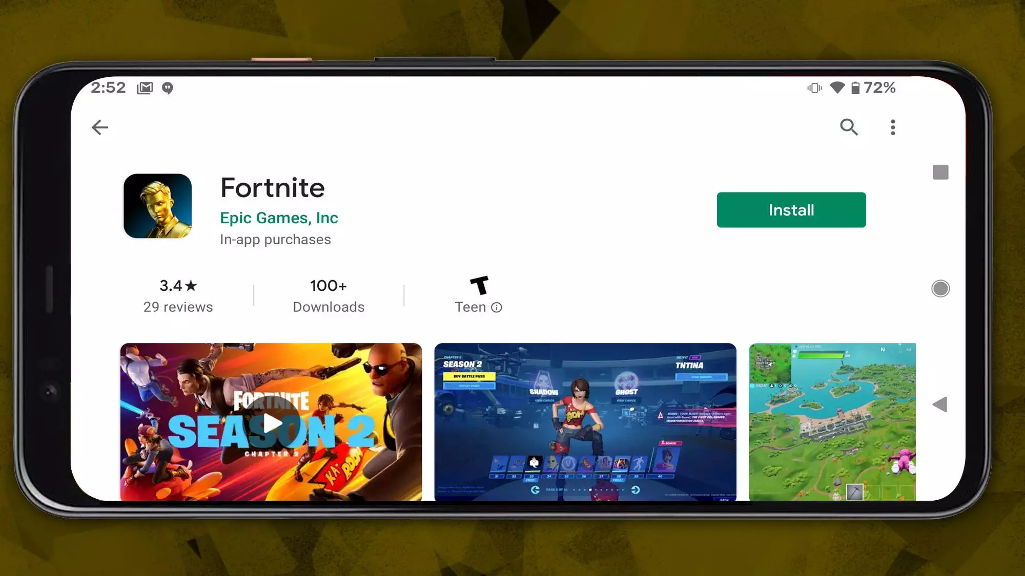 Epic Fails, finalmente pone 'Fortnite' en Play Store para jugadores de Android