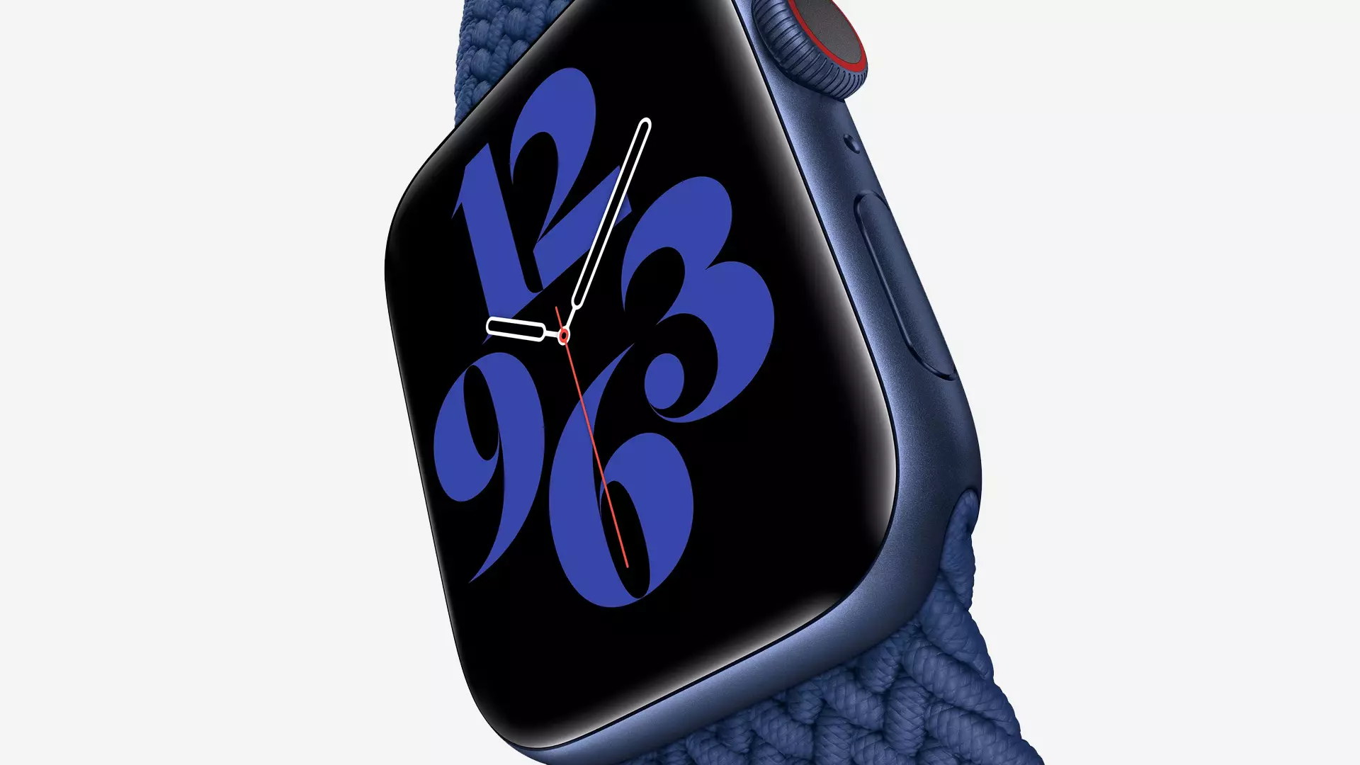 Navy Apple Watch Series 6-ის ფოტო.
