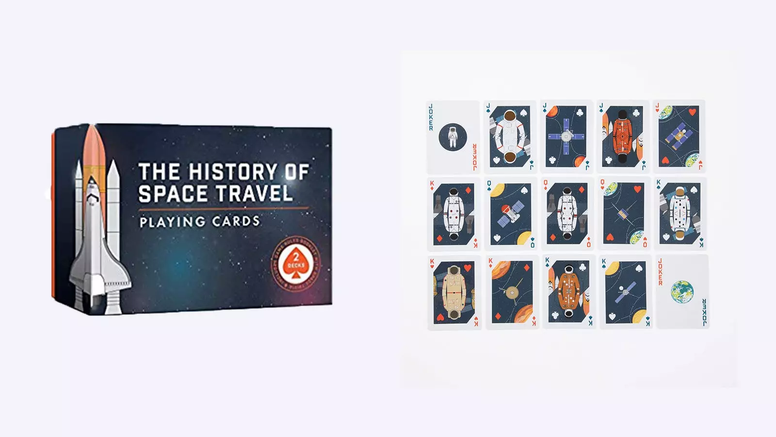 De skiednis fan Space Travel Spielkaarten