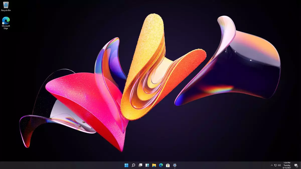 Windows 11 i et mørkt tema