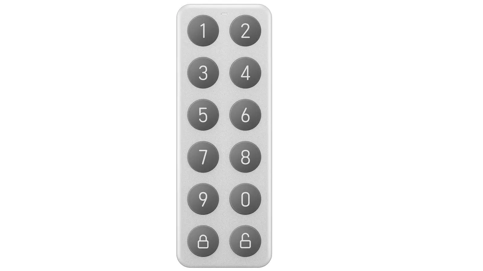 Un petit clavier avec des rangées verticales de touches numérotées.