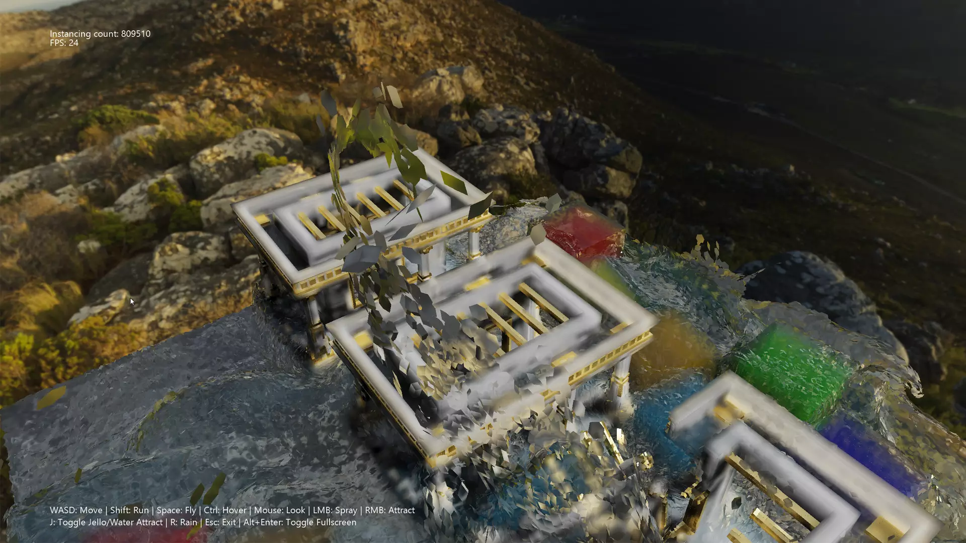 Kotsoft-en 'Liquid Crystal' Demo Fisika Sandbox Simulagailu liluragarri doakoa da