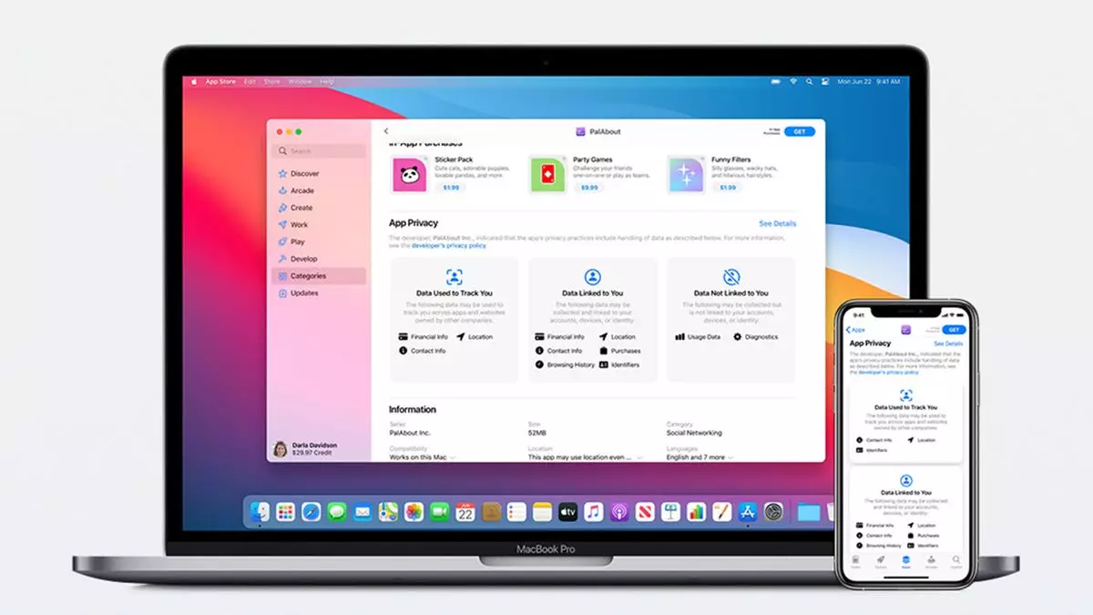 Een Macbook en een iPhone met instellingen en opties voor advertentieprivacy.