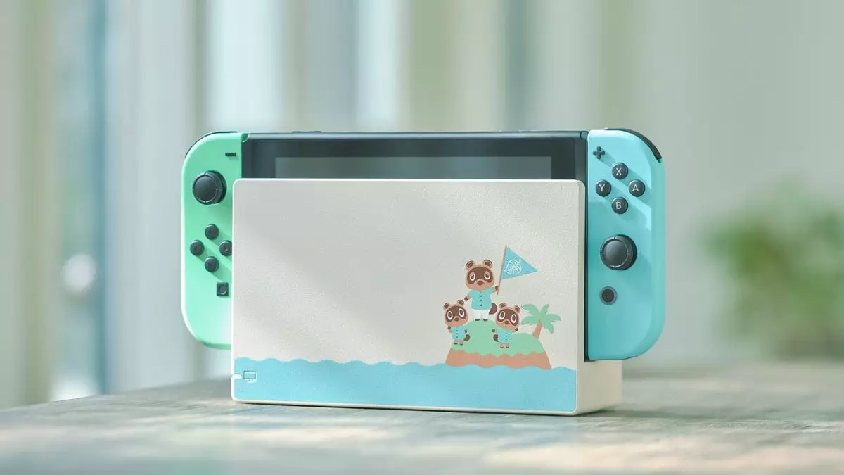 The Animal Crossing: New Horizons-themed Switch