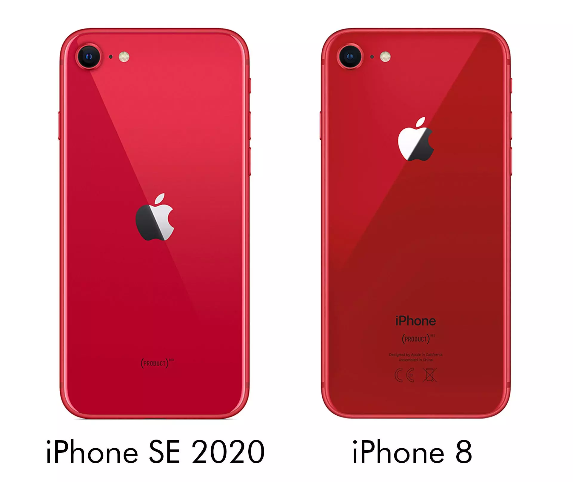 I-iPhone SE 2020 kunye ne-iPhone 8 uthelekiso