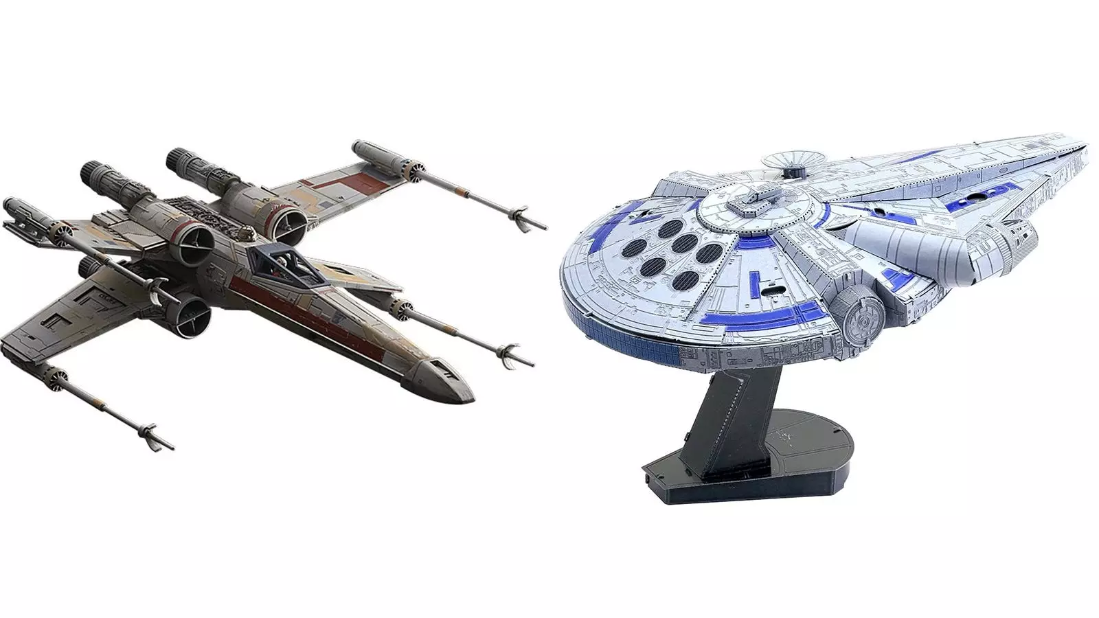 Bandai Hobby X-Wing and Fascinations Millenium Falcon