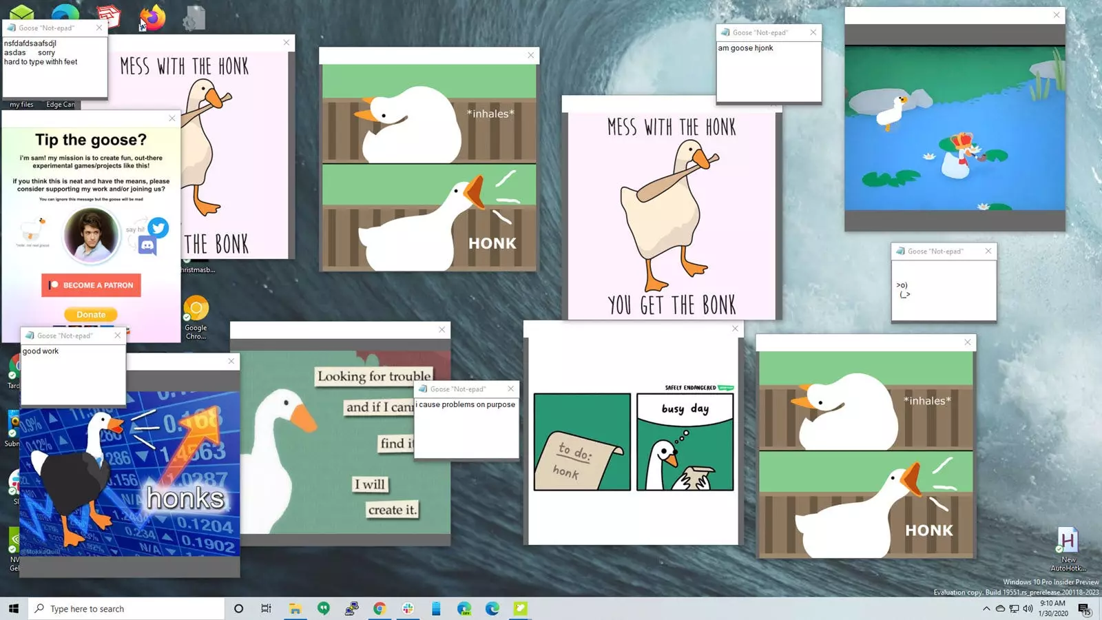 The Untitled Goose for Your Desktop es un terror que tienes que descargar