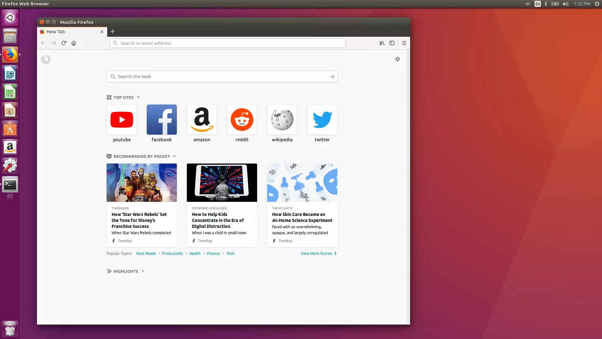 egy kép az Ubuntu asztalról.