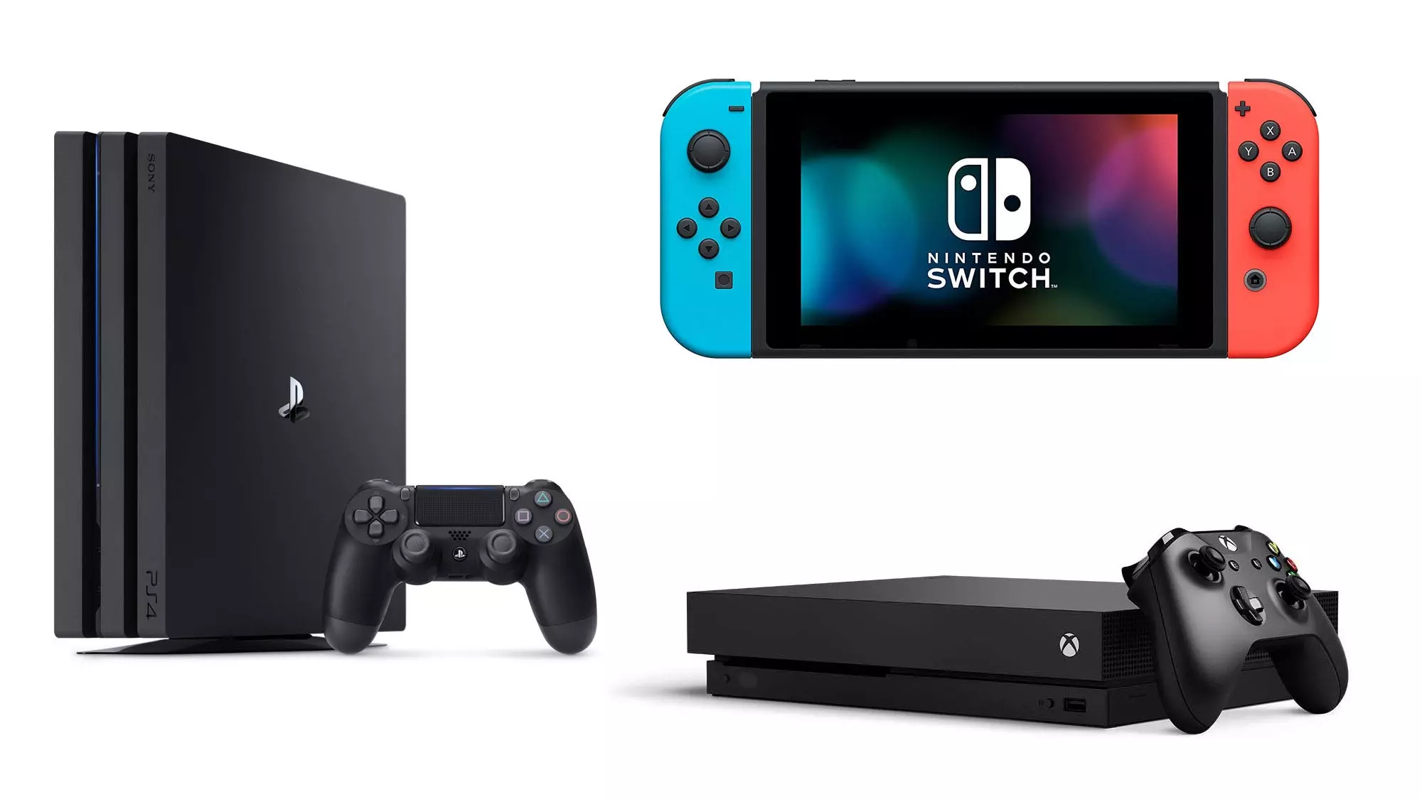 PS4 PRo و Xbox One X و Nintendo Switch